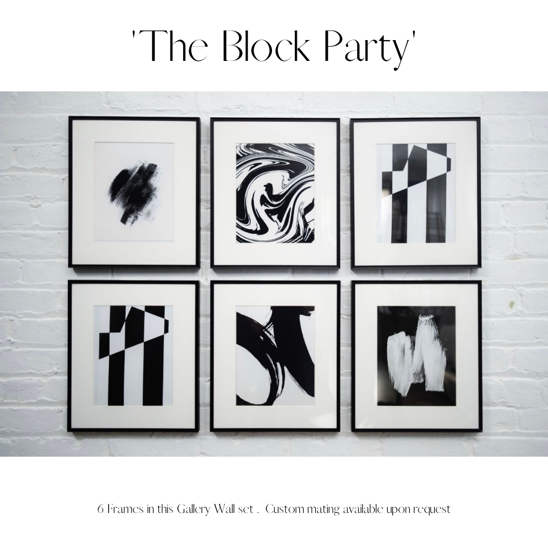 The Block Party Gallery Wall Set of 6 Frames - ON THE WALL FRAMES